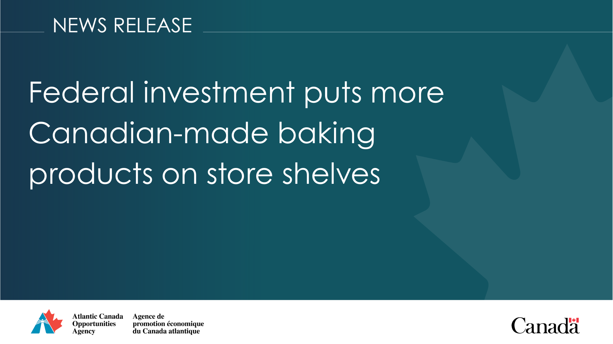 Federal investment puts more Canadian-made baking products on store ...
