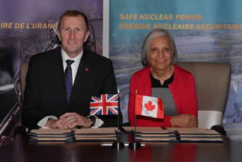 Canada and the UK sign a new administrative arrangement for nuclear ...