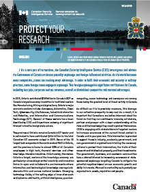 Protect Your Research: Ontario - Canada.ca