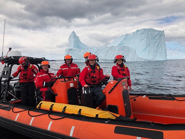 Minister Wilkinson participates in fast rescue craft manoeuvres with ...