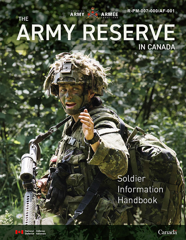 The Army Reserve in Canada - Soldier Information Handbook - Canada.ca
