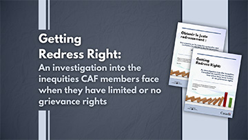 Getting Redress Right: An investigation into the inequities CAF members ...