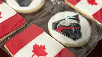 A giant leap for snacks: Defence Team member sweetens Canada's journey ...