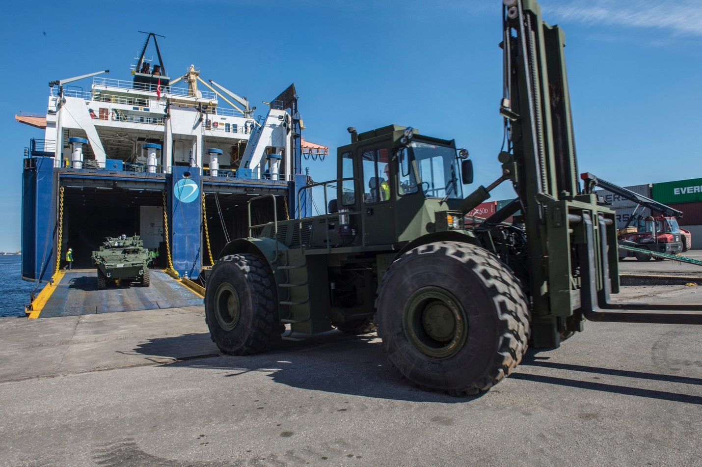 Canadian military equipment arrives in Latvia in support of Operation ...