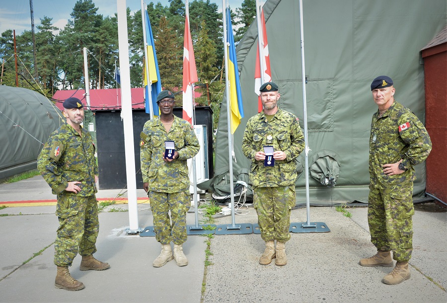 Op UNIFIER members earn Badge of the National Army Academy of Ukraine ...
