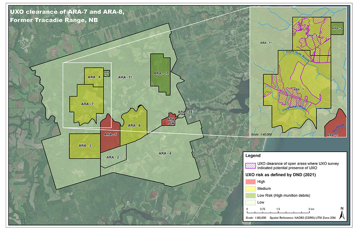 Practicing UXO Safety at the Former Tracadie Range, New Brunswick ...