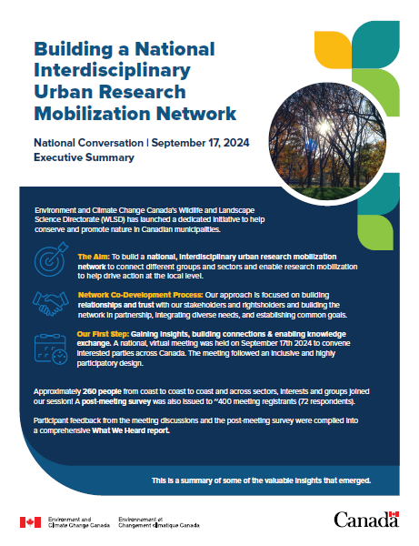 Building a National interdisciplinary Urban Research Mobilization ...