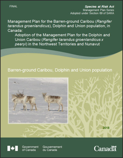 Management Plan for the Dolphin and Union Caribou (Rangifer tarandus ...