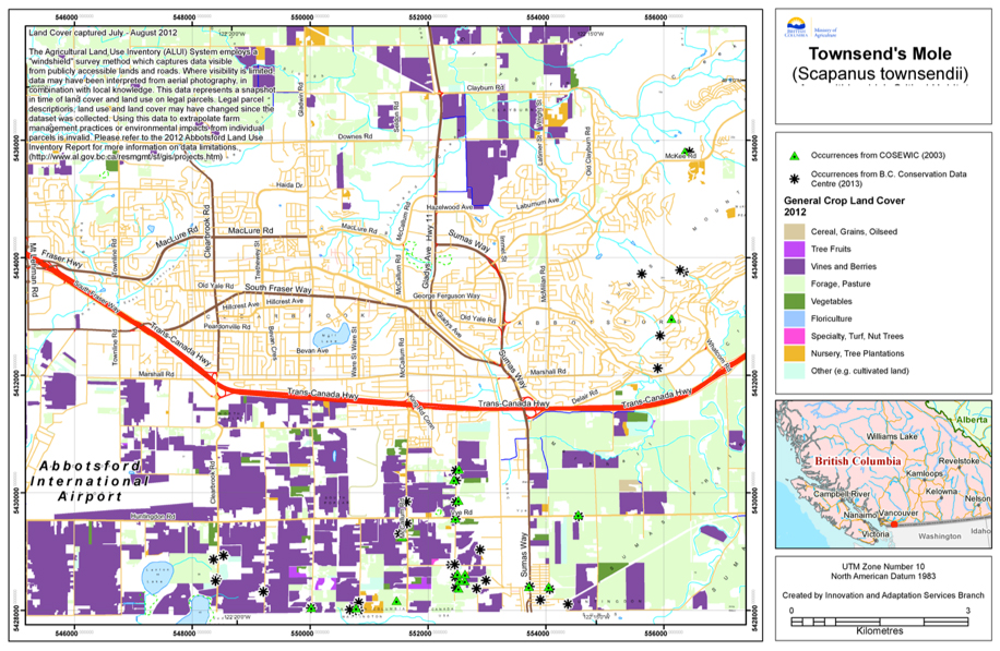 Townsend's mole (Scapanus townsendii): COSEWIC status appraisal summary ...