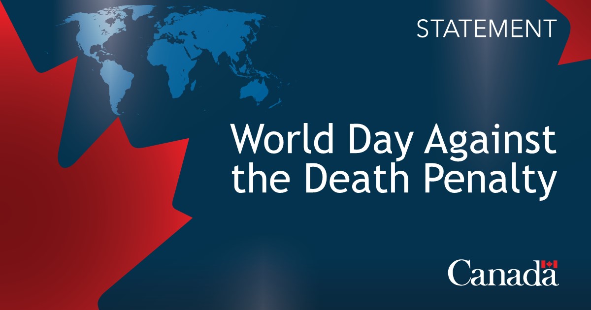 Statement on World Day Against the Death Penalty - Canada.ca