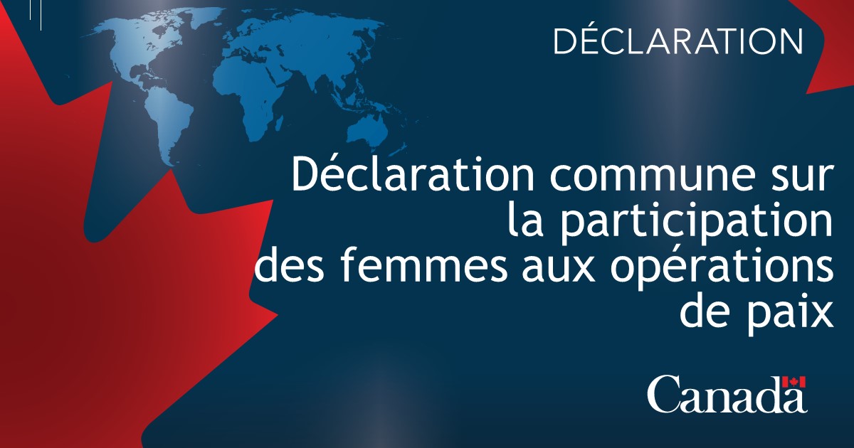 Déclaration des membres du groupe de contact de l'Initiative Elsie pour ...