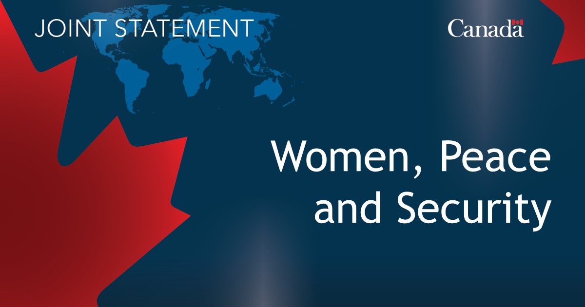 Statement on release of Foundations for Peace: Canada’s National Action ...