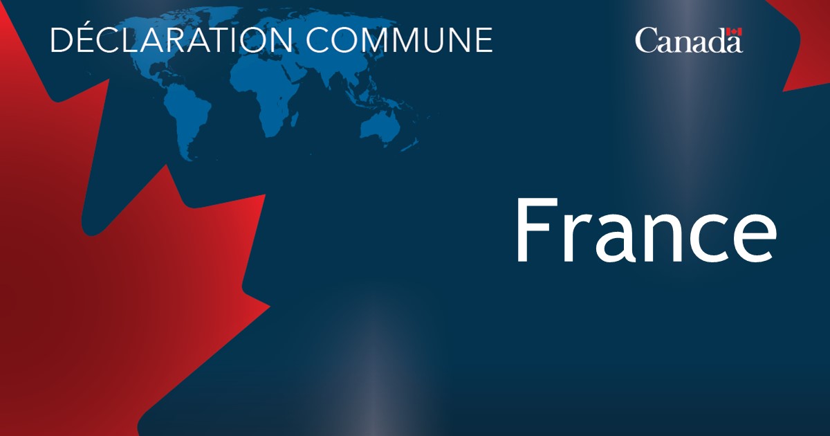 Déclaration Canada-France relative à un partenariat renforcé en matière ...
