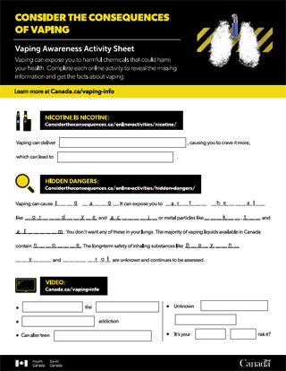 Vaping awareness resources - Canada.ca