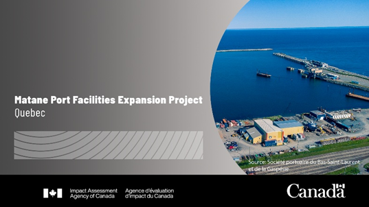 Government of Canada provides early decision on the Matane Port ...