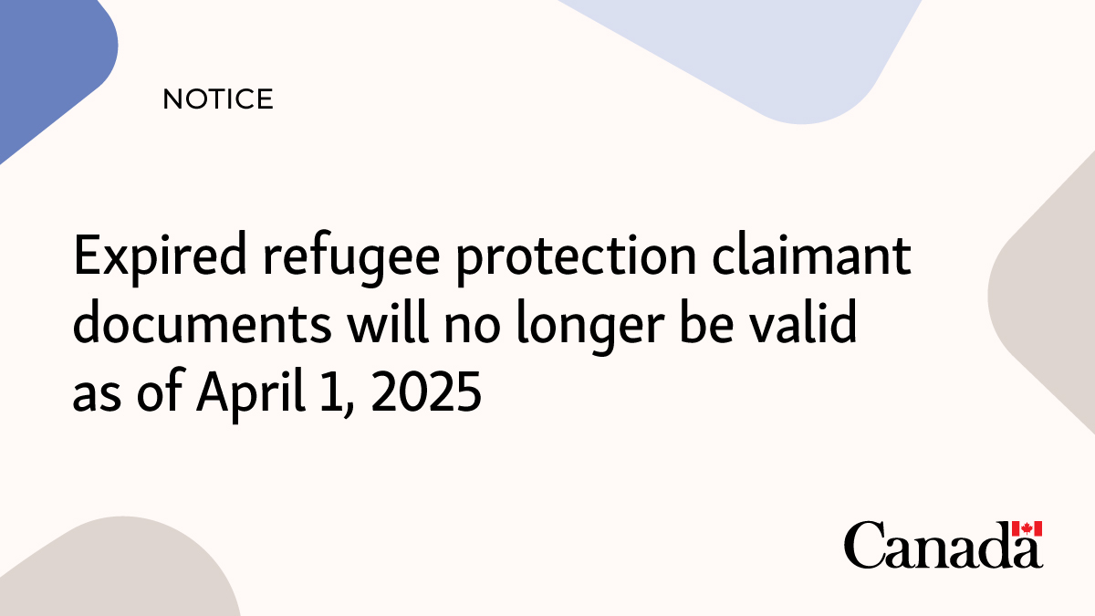 Expired refugee protection claimant documents will no longer be valid ...