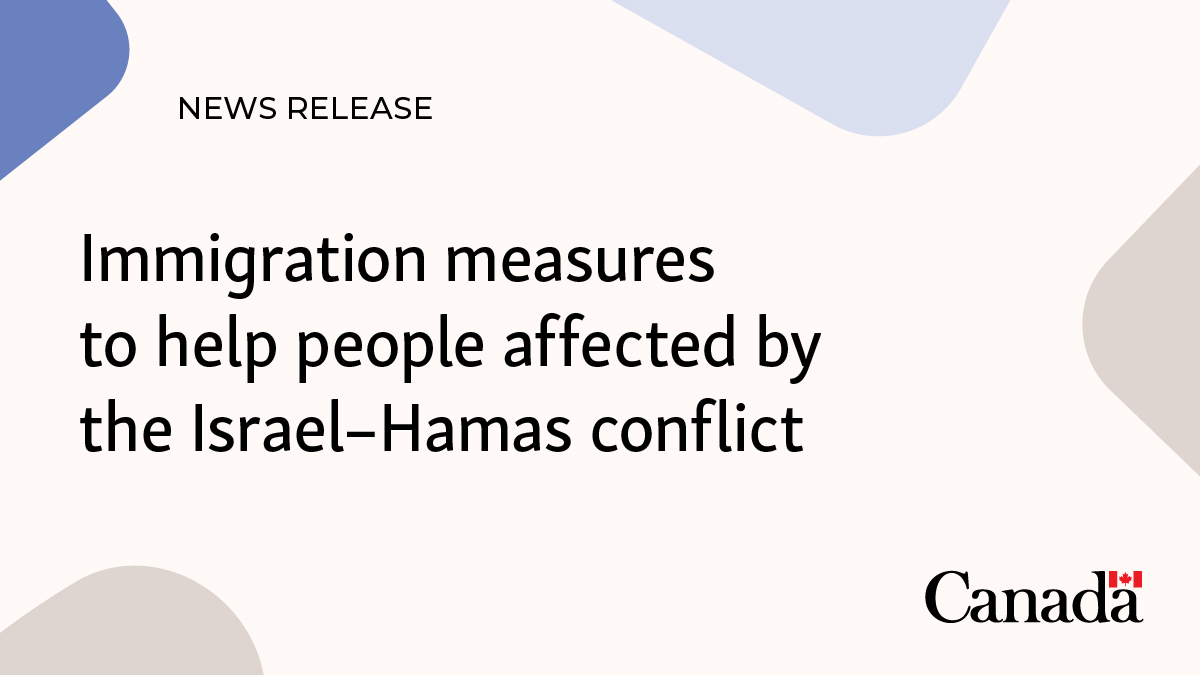 Immigration measures to help people affected by the Israel–Hamas ...