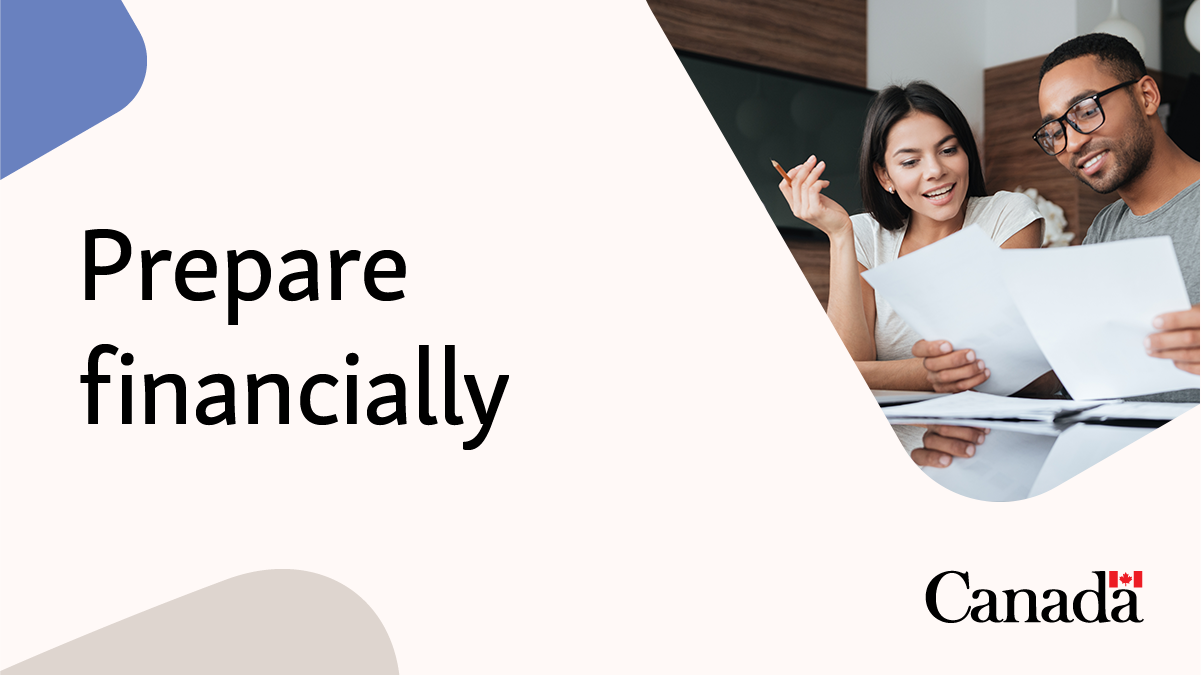 Prepare financially - Canada.ca