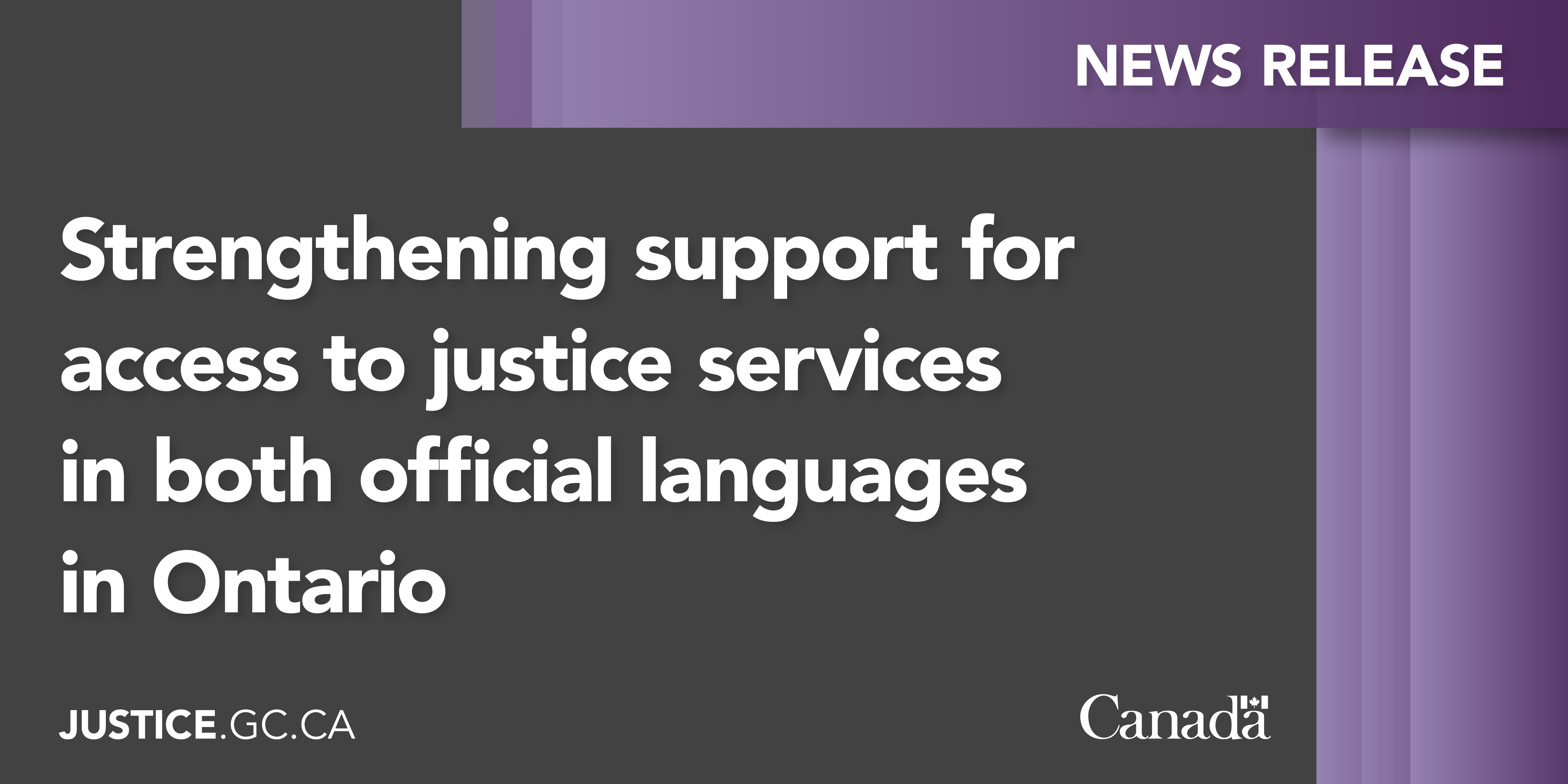 Strengthening support for access to justice services in both official ...