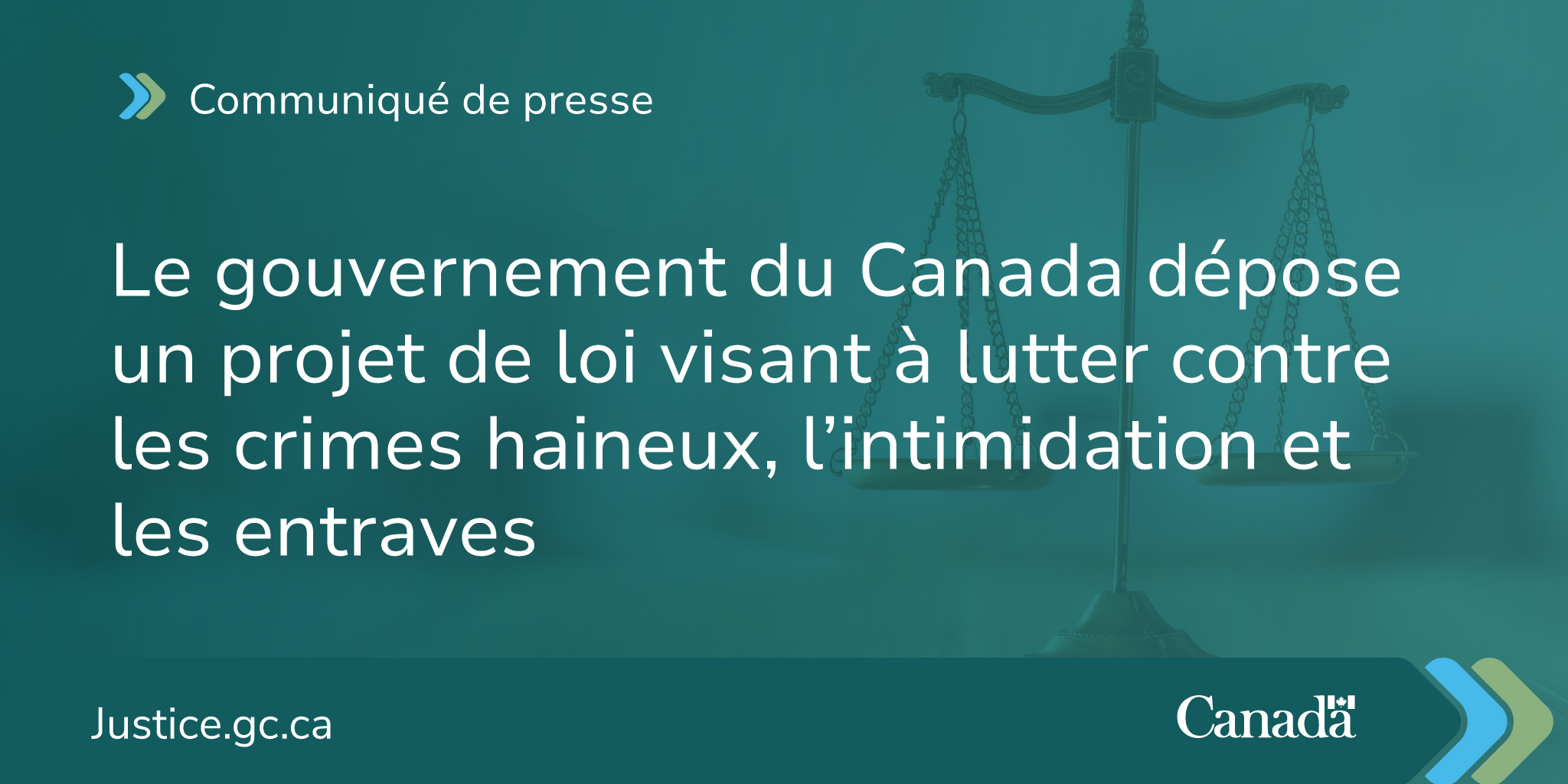 Le Canada dépose un projet de loi visant à lutter contre les crimes ...
