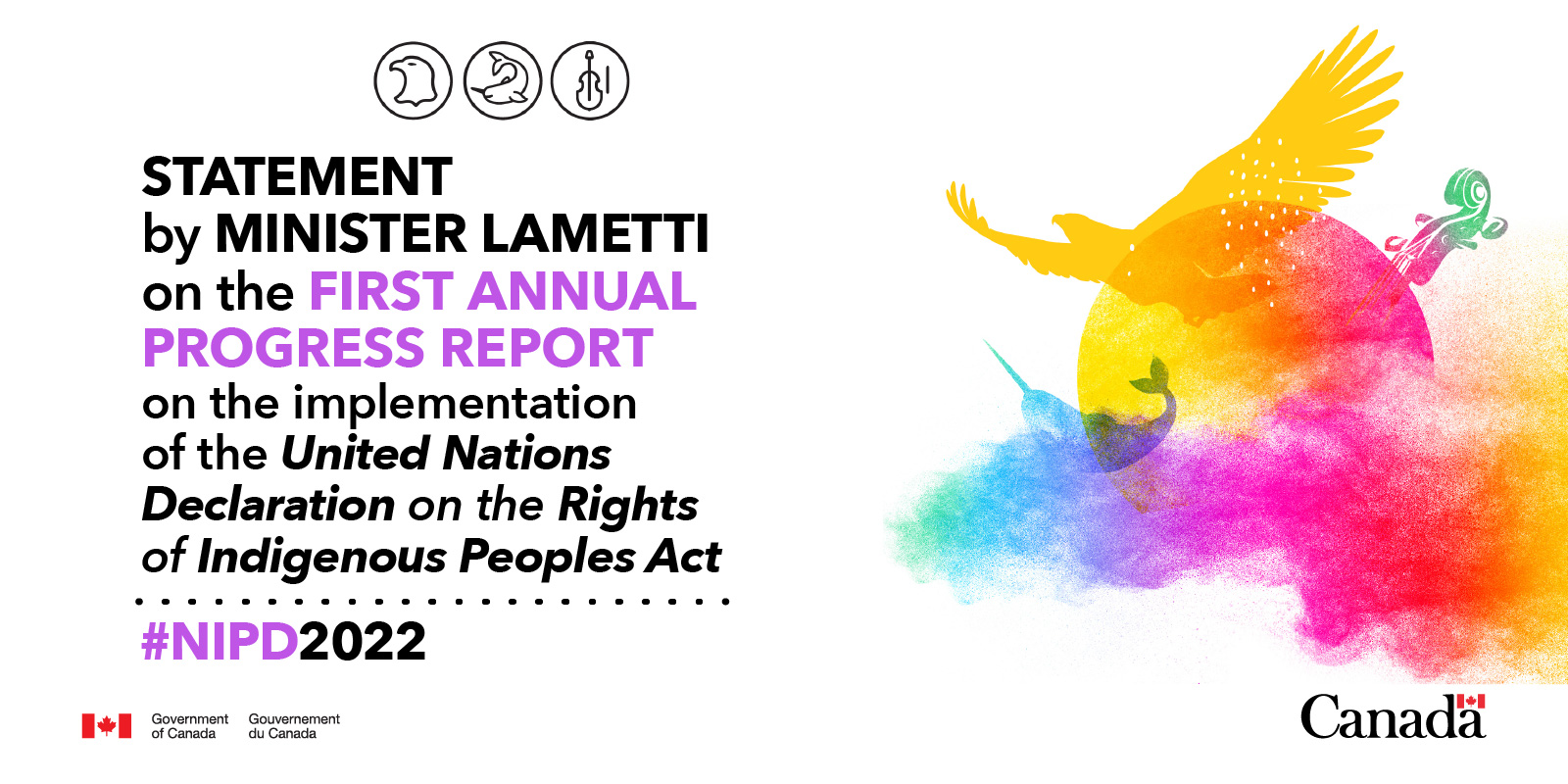 Statement by Minister Lametti on the first annual progress report on ...