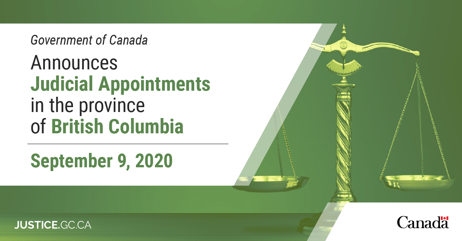 Government of Canada announces judicial appointments in the province of ...