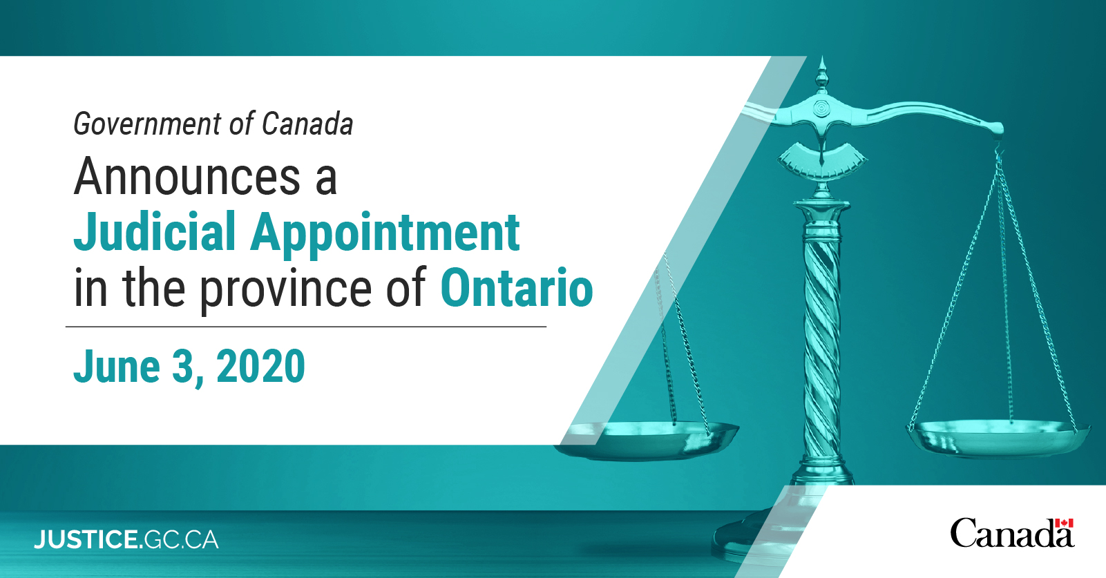 Government of Canada announces a judicial appointment in the province ...