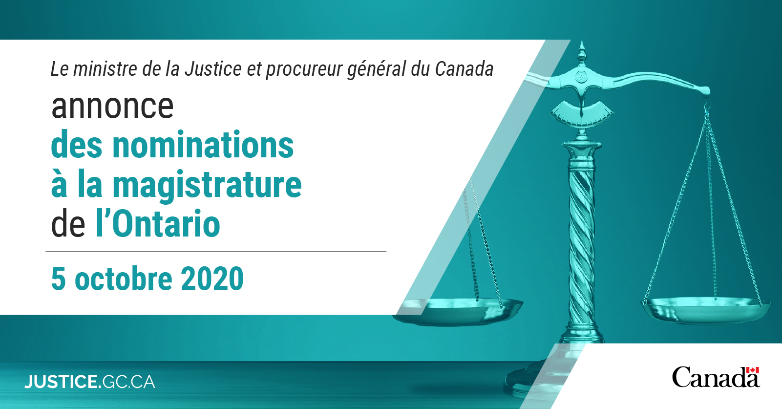 Le ministre de la Justice et procureur général du Canada annonce des ...