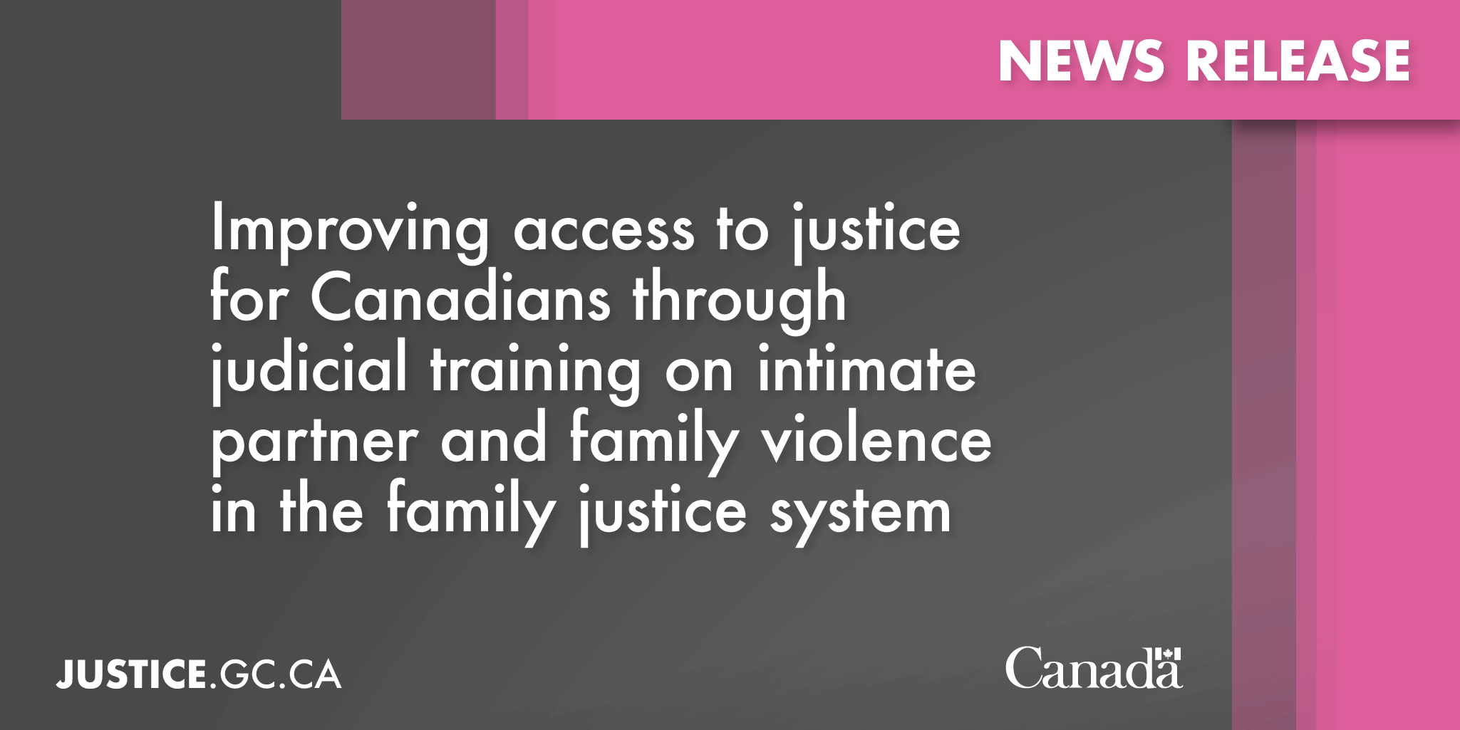 Improving access to justice for Canadians through judicial training on ...