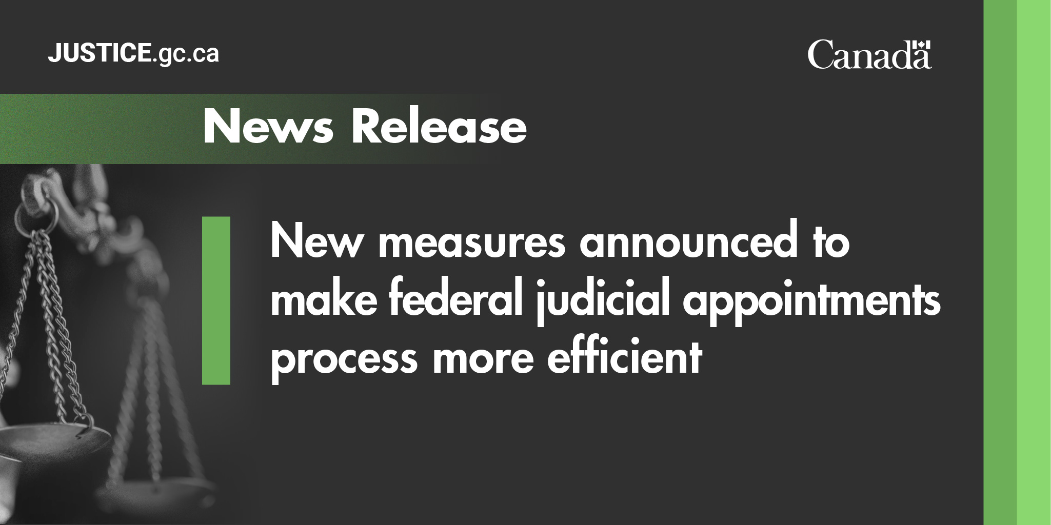 New measures announced to make federal judicial appointments process more efficient - Canada.ca
