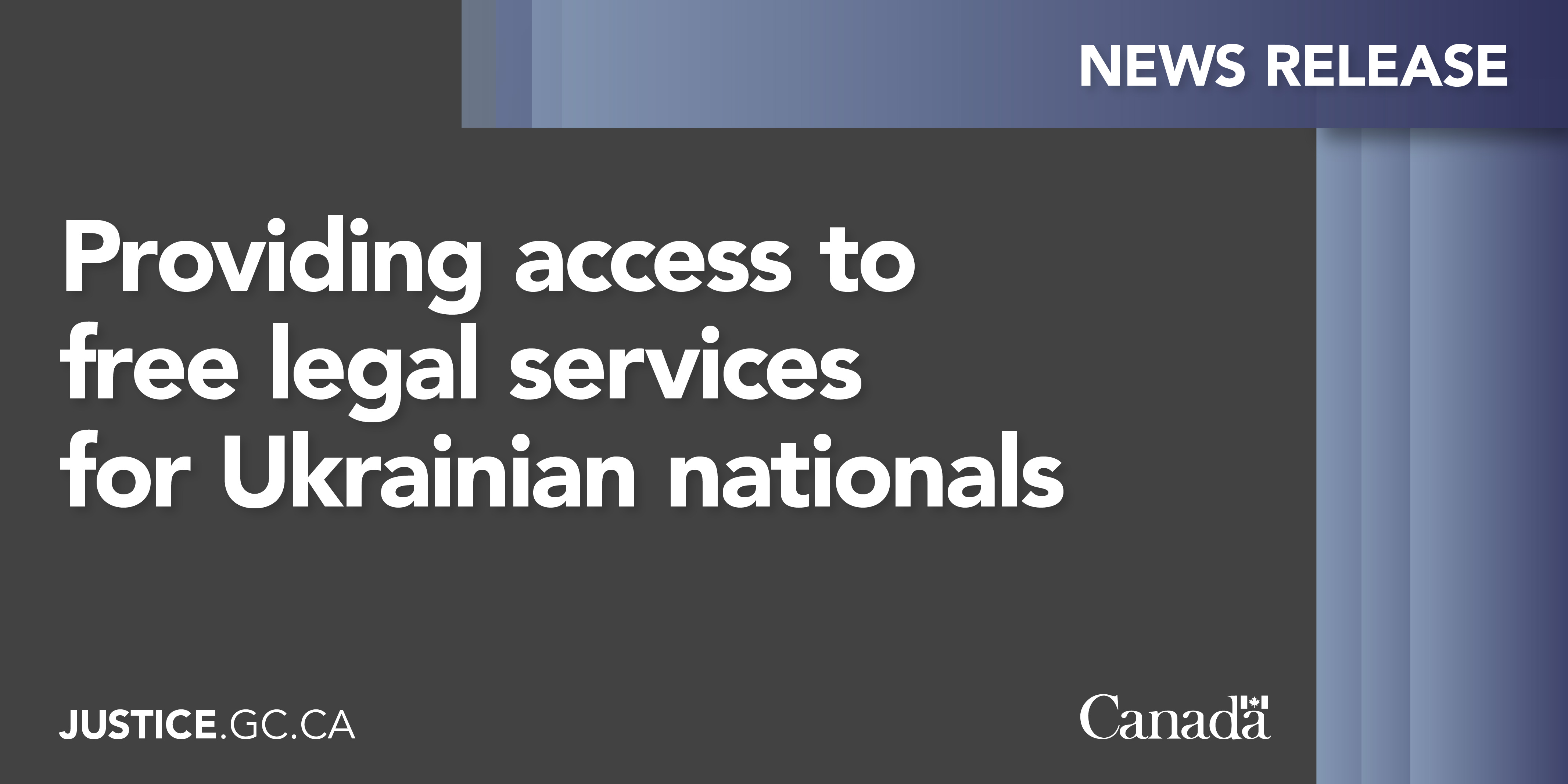 Providing access to free legal services for Ukrainian nationals - Canada.ca