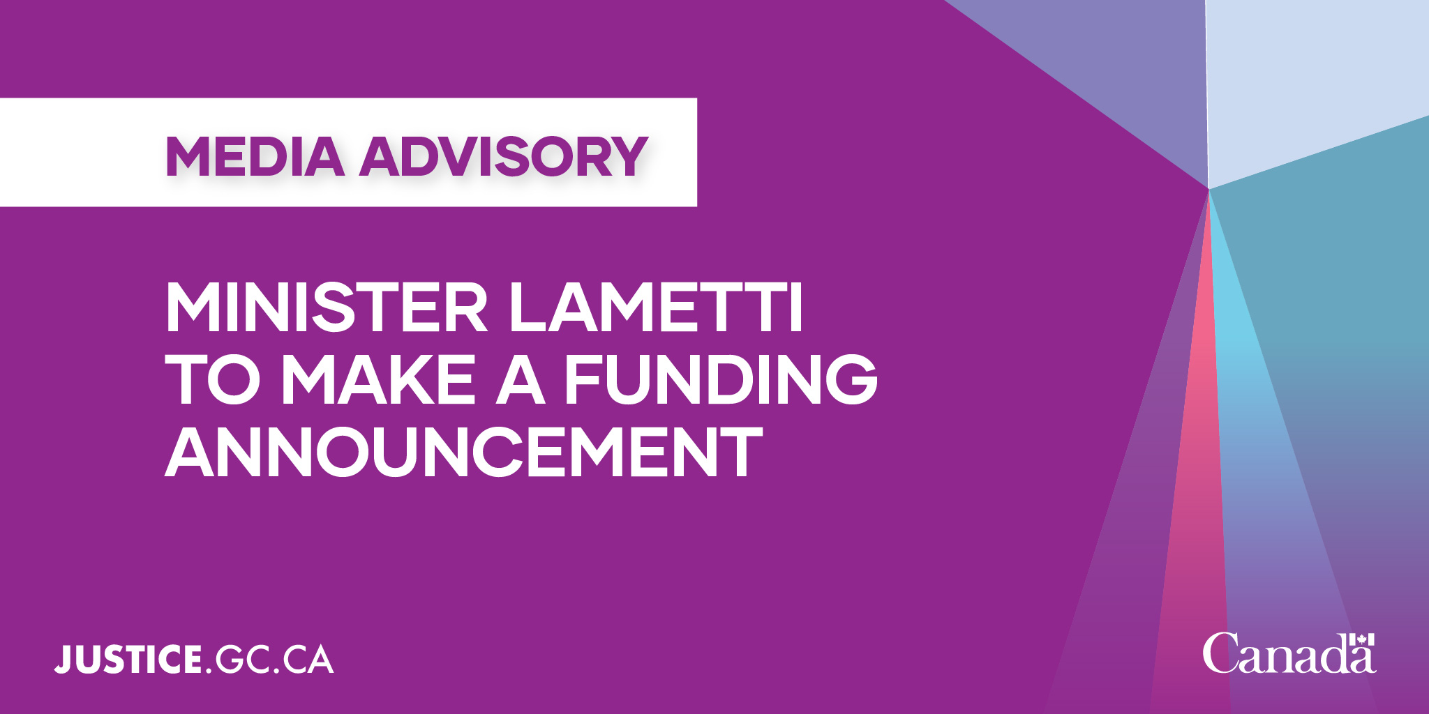 Minister Lametti to Make a Funding Announcement - Canada.ca