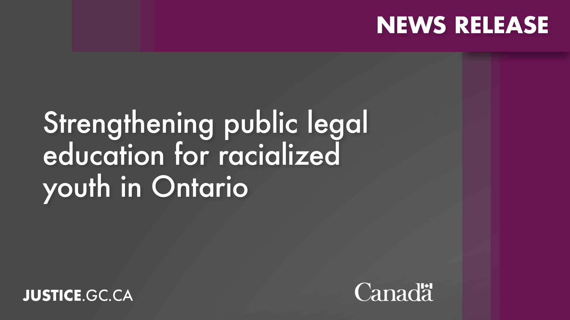 Strengthening public legal education for racialized youth in Ontario ...