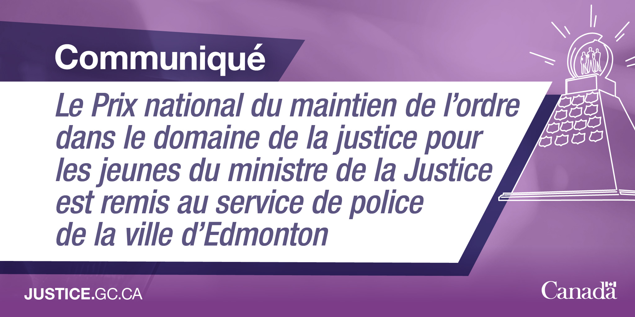 Le Prix national du maintien de l’ordre dans le domaine de la justice ...