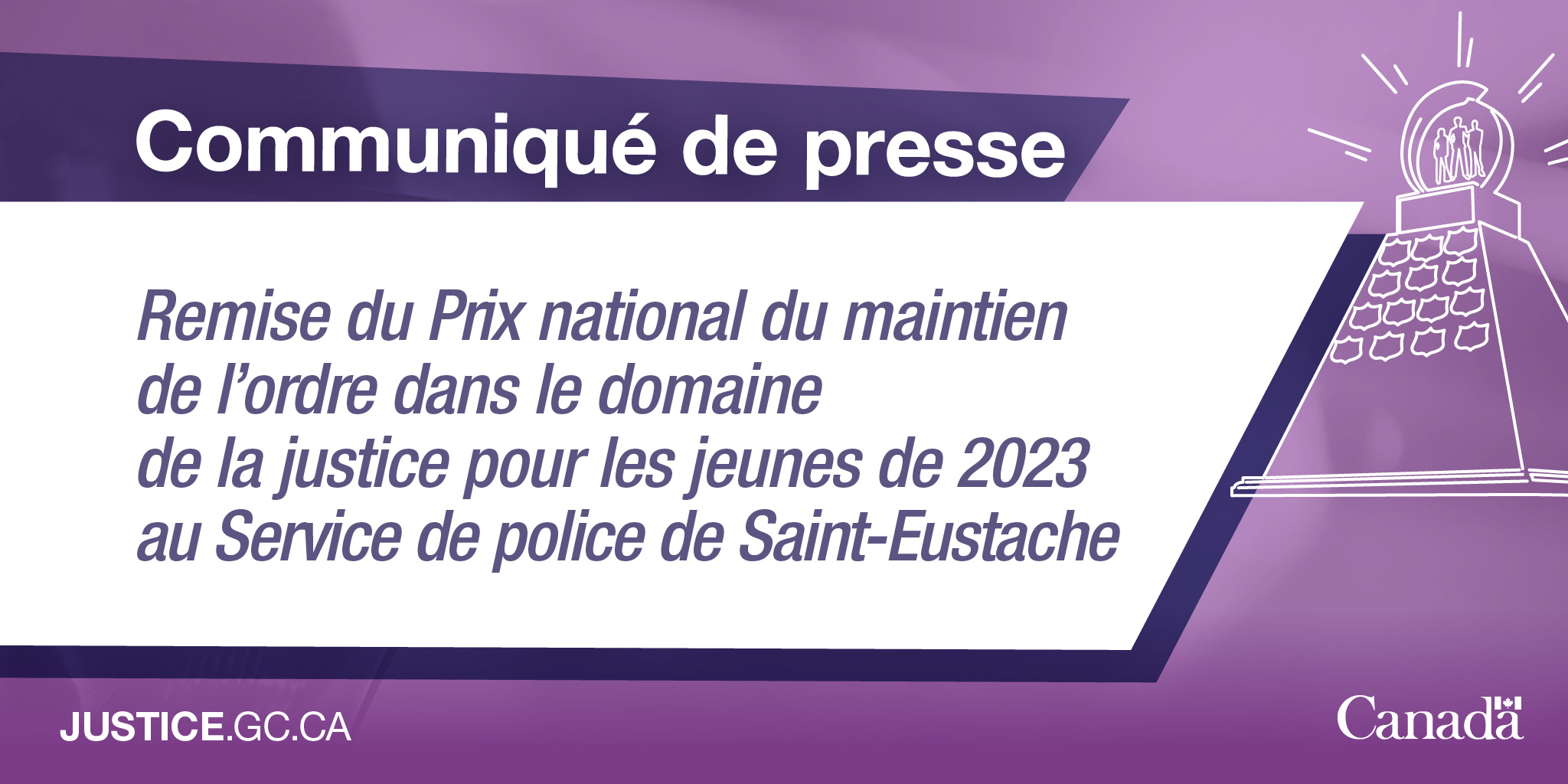 Remise du Prix national du maintien de l’ordre dans le domaine de la ...
