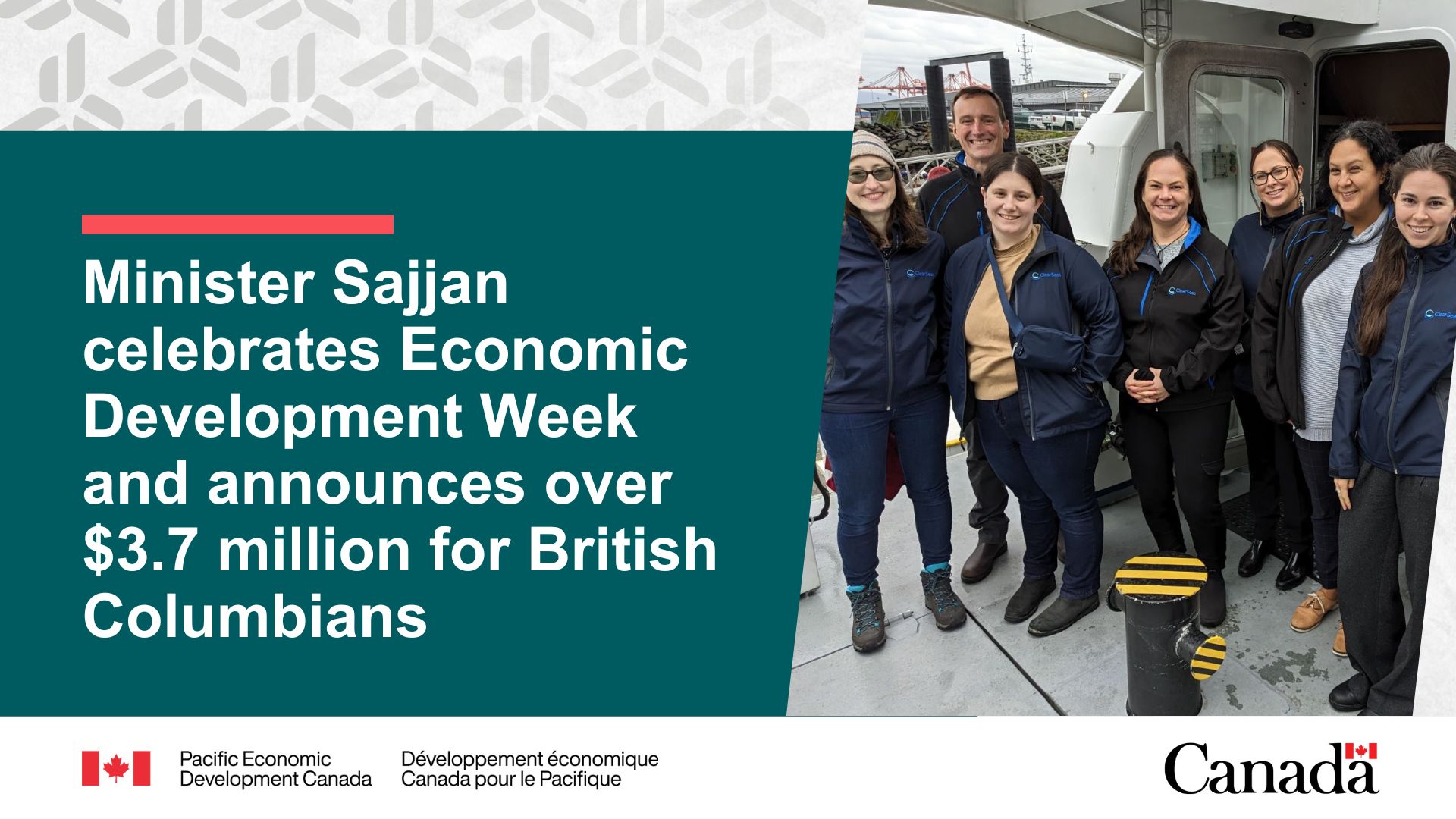 Minister Sajjan celebrates Economic Development Week and announces over ...