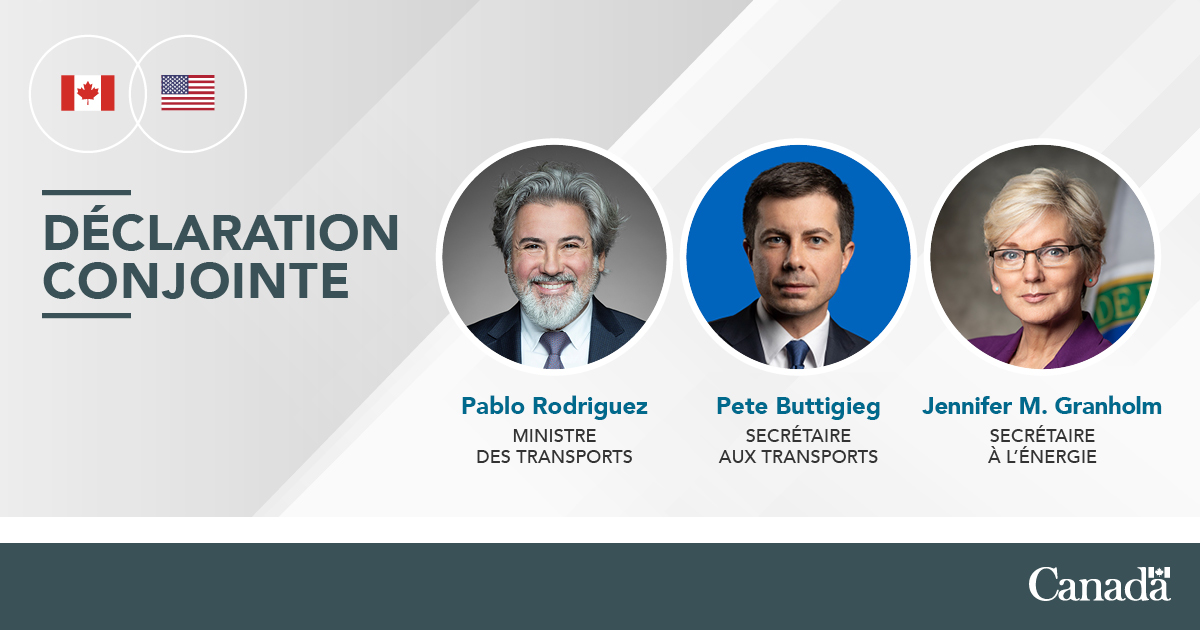 Déclaration commune de Transports Canada, du département des Transports ...