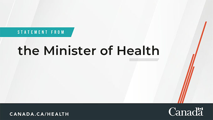 Statement from the Minister of Health on National Addictions Awareness ...